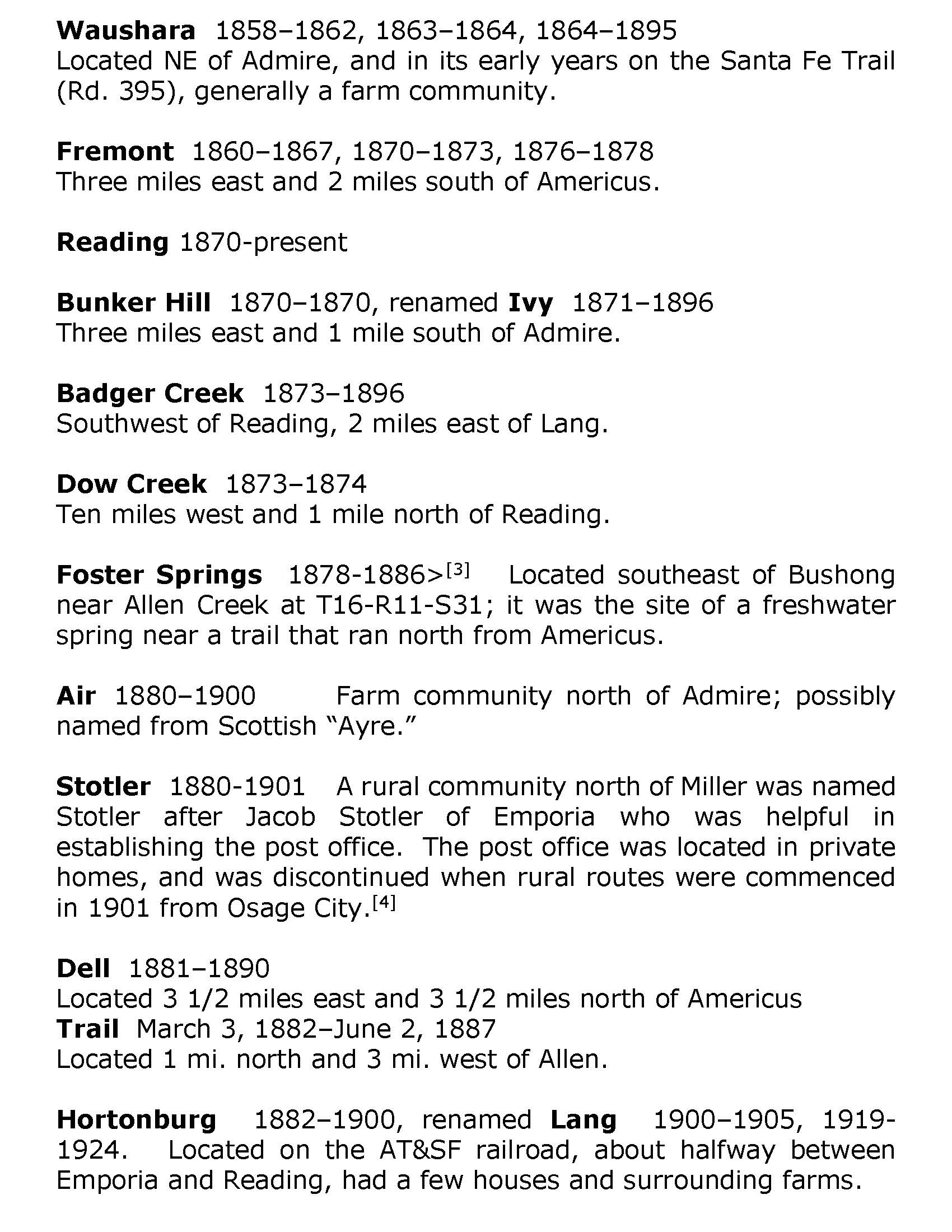 Post Offices | The North Lyon County Museum