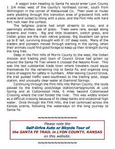 Santa Fe Trail | The North Lyon County Museum