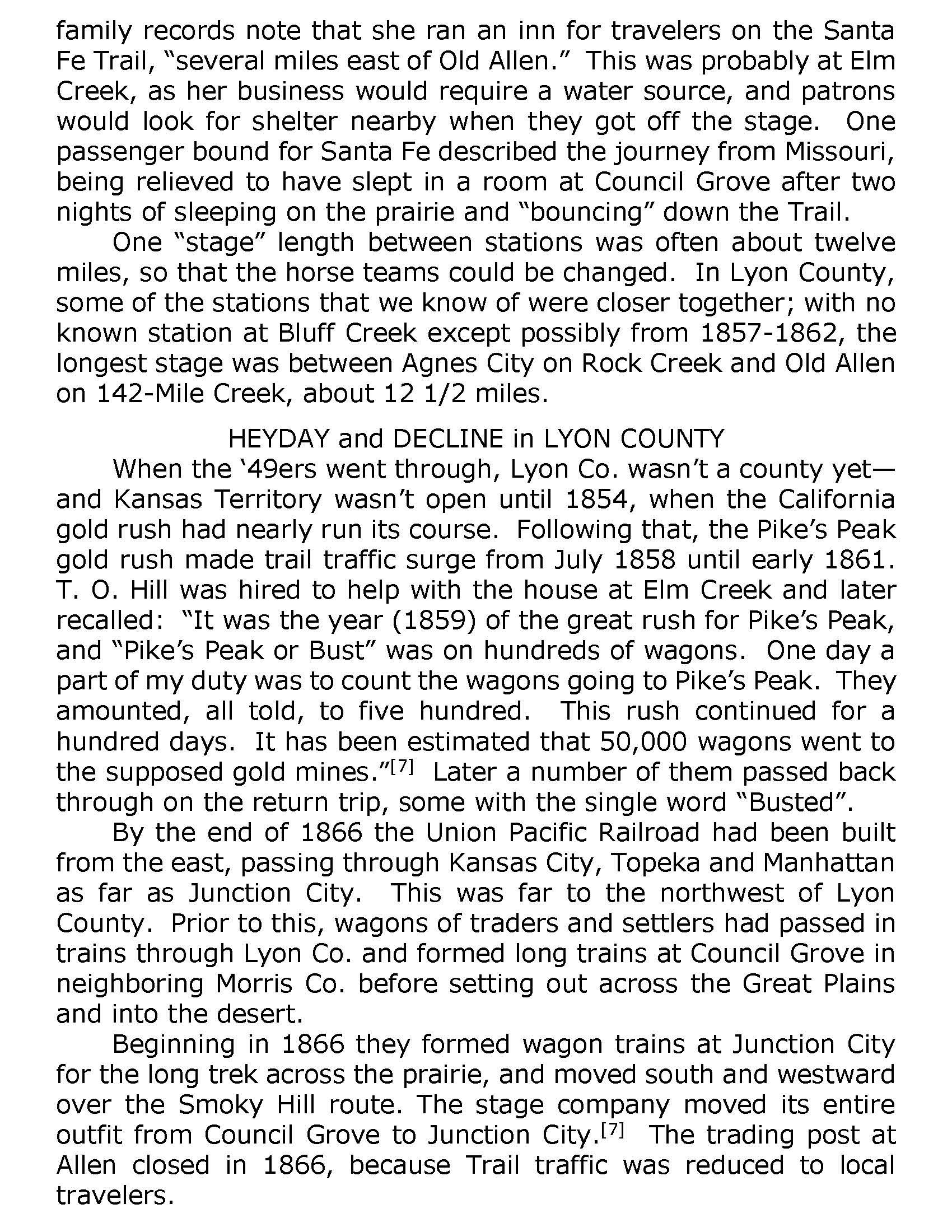 Santa Fe Trail | The North Lyon County Museum