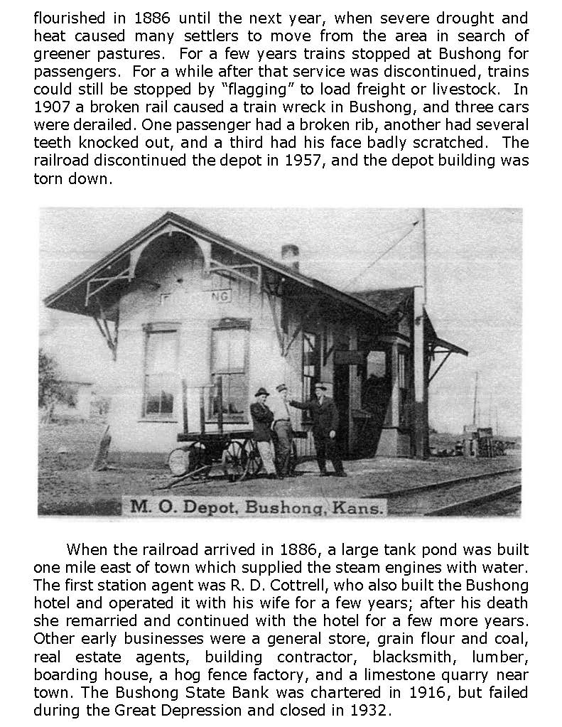 Bushong | The North Lyon County Museum