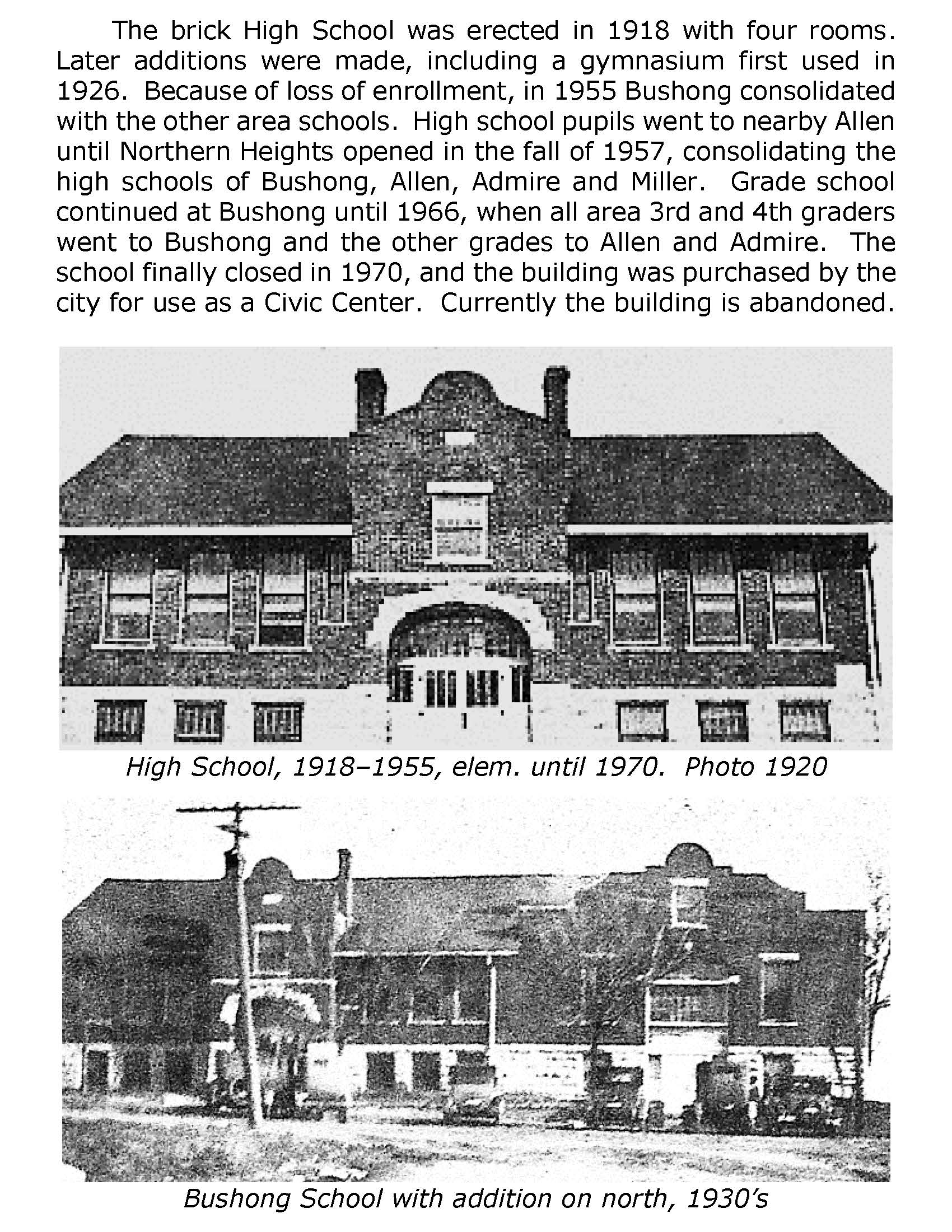 Bushong | The North Lyon County Museum