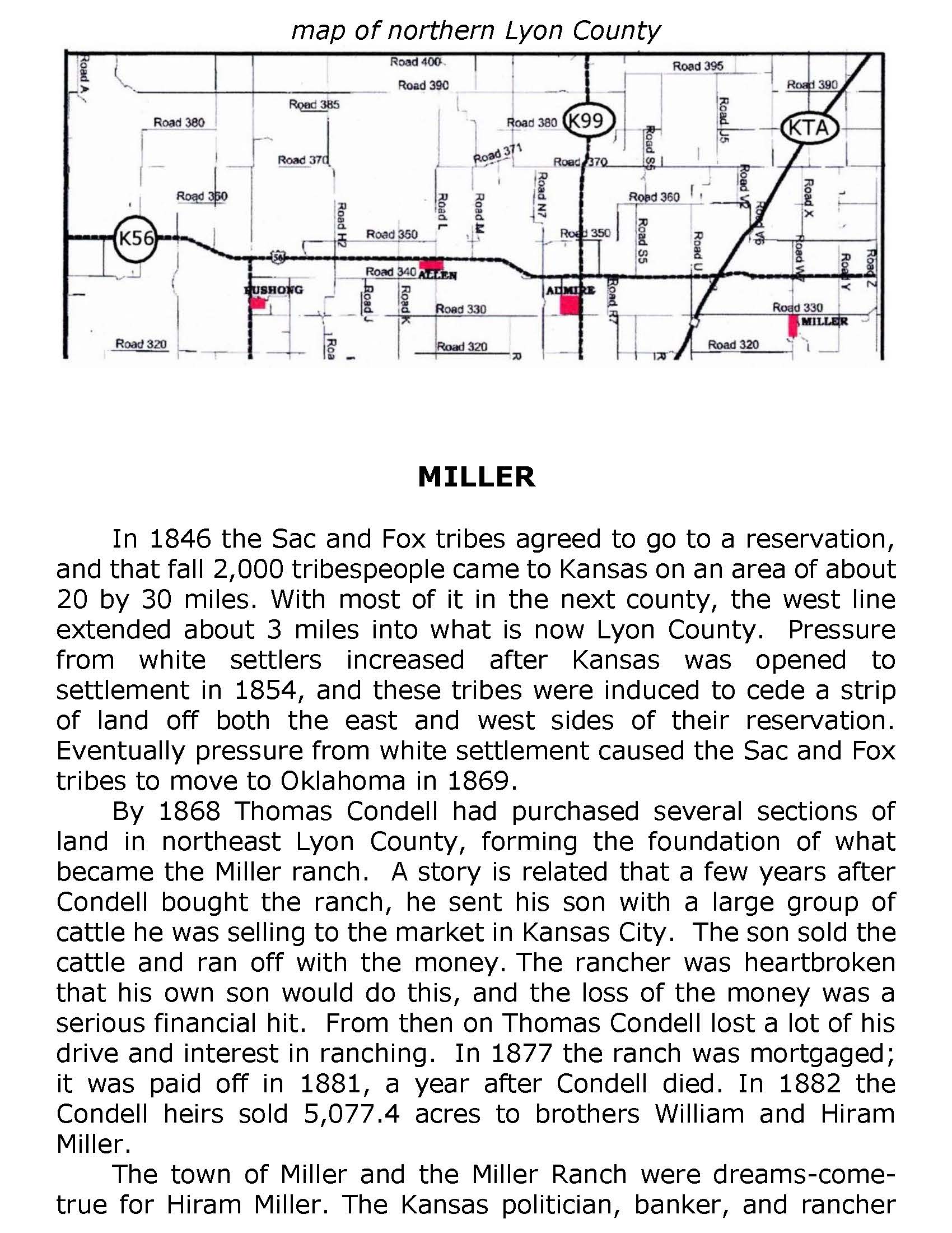 Miller | The North Lyon County Museum